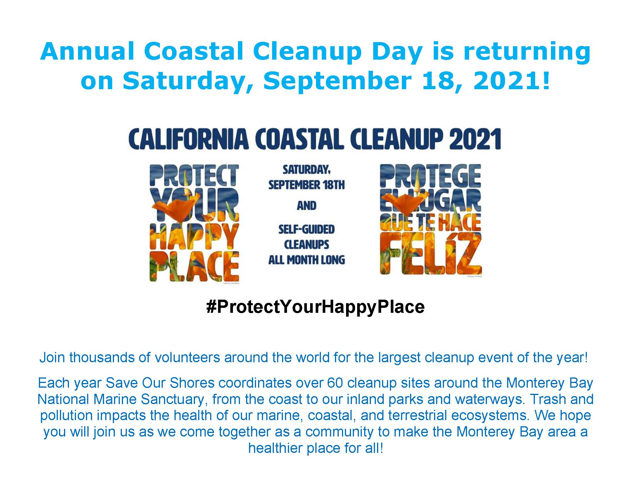 Annual Coastal Cleanup Day | City of Capitola California